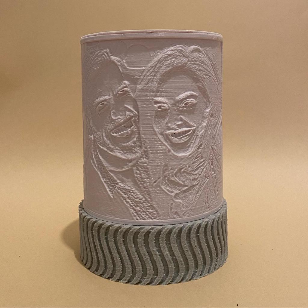 Lámpara con dos fotos personalizadas – Print Trid 3D